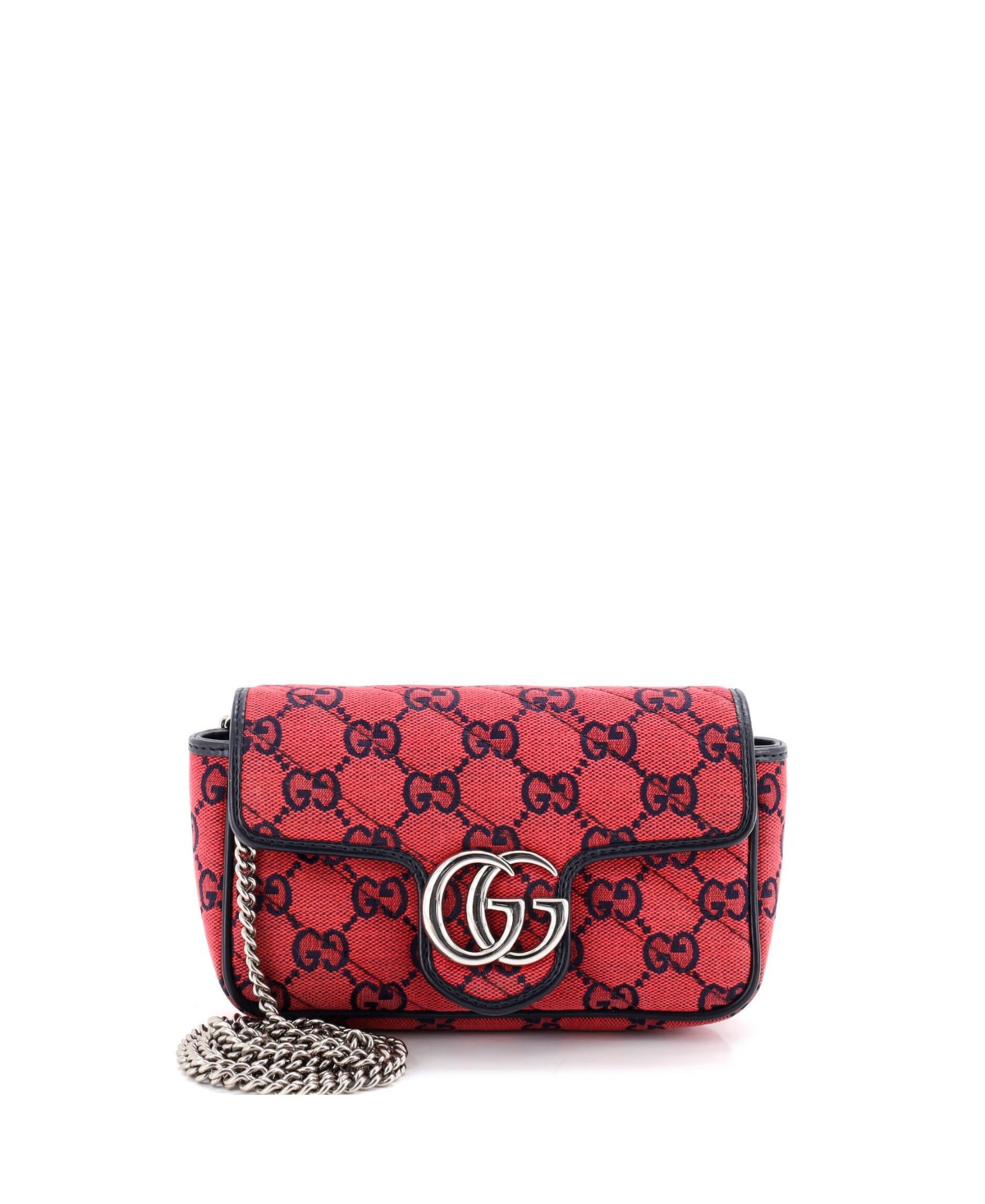 Click here for Pre-Owned Gucci Super Mini Gg Marmont Flap Bag Dia... prices