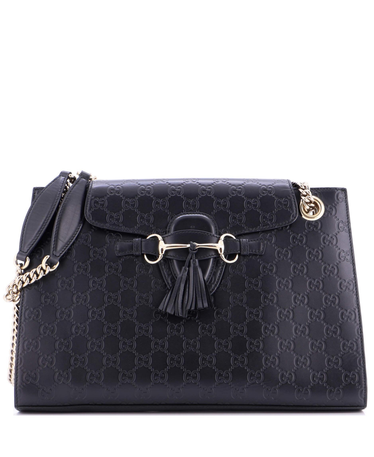 Click here for Pre-Owned Gucci Large Emily Chain Flap Shoulder Ba... prices