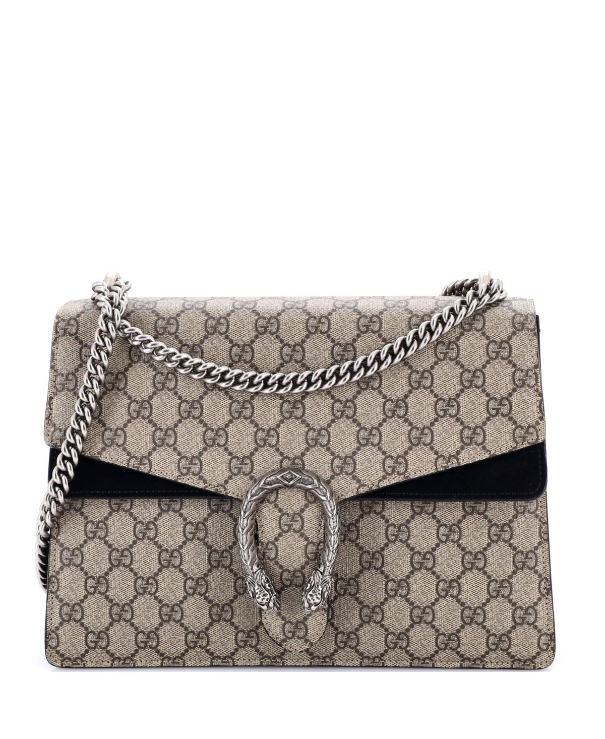 Click here for Pre-Owned Gucci Medium Dionysus Bag Gg Coated Canv... prices