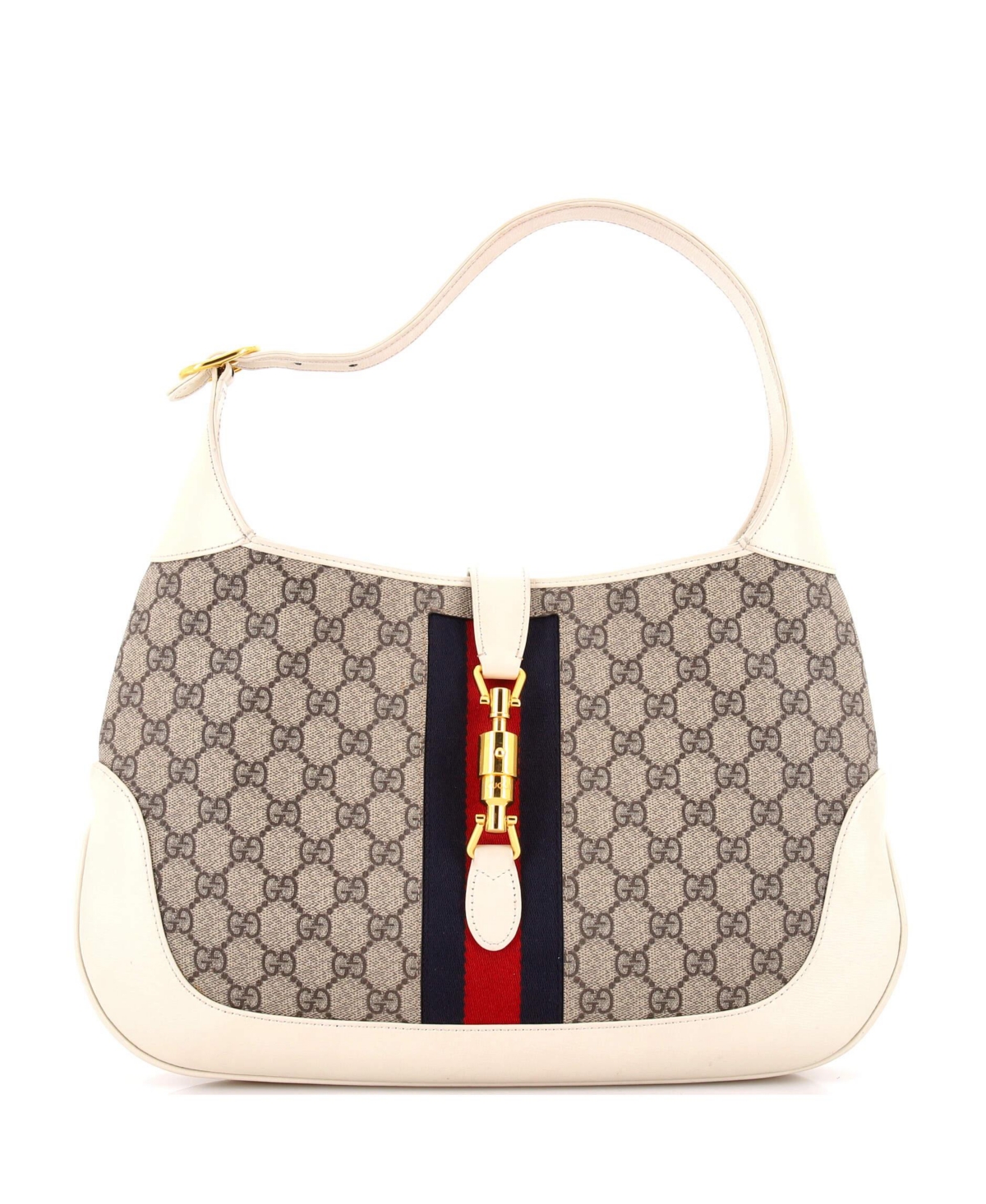 Click here for Pre-Owned Gucci Medium Jackie 1961 Hobo Gg Coated... prices