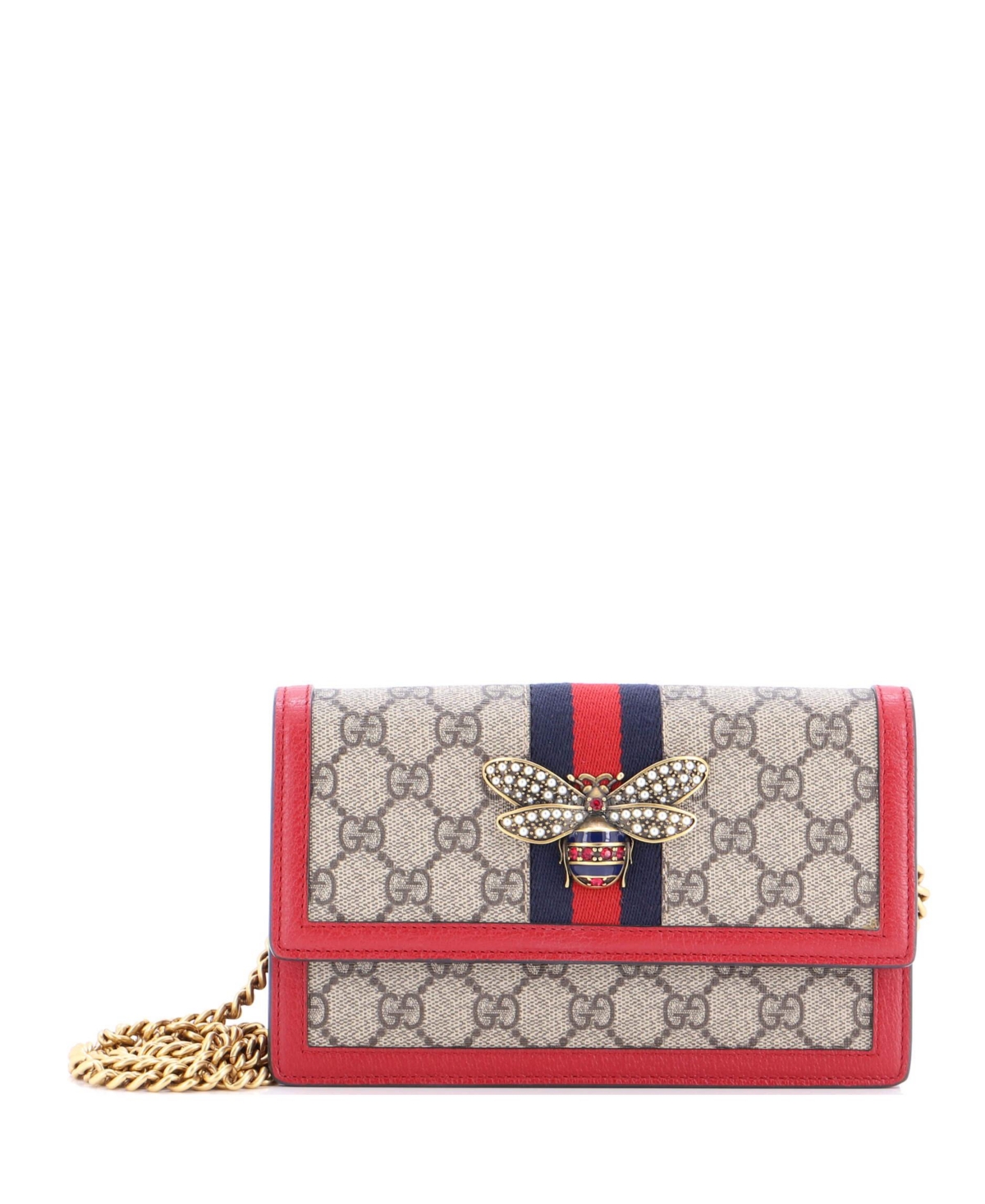 Click here for Pre-Owned Gucci Mini Queen Margaret Chain Wallet G... prices