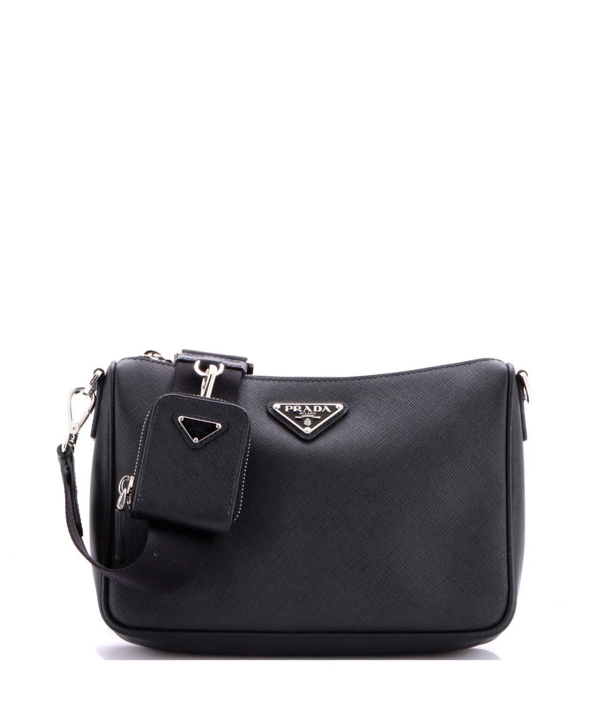 Click here for Pre-Owned Prada Small Re-Edition Zip Messenger Bag... prices