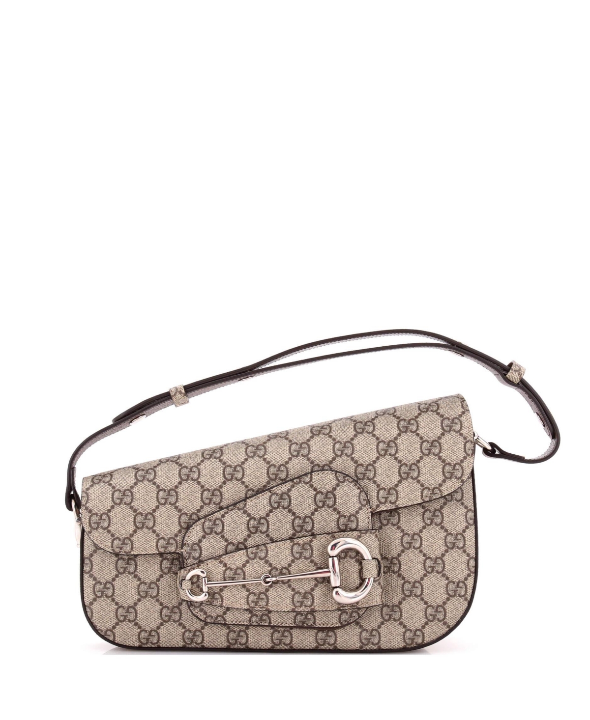 Click here for Pre-Owned Gucci Small Horsebit 1955 Asymmetric Sho... prices