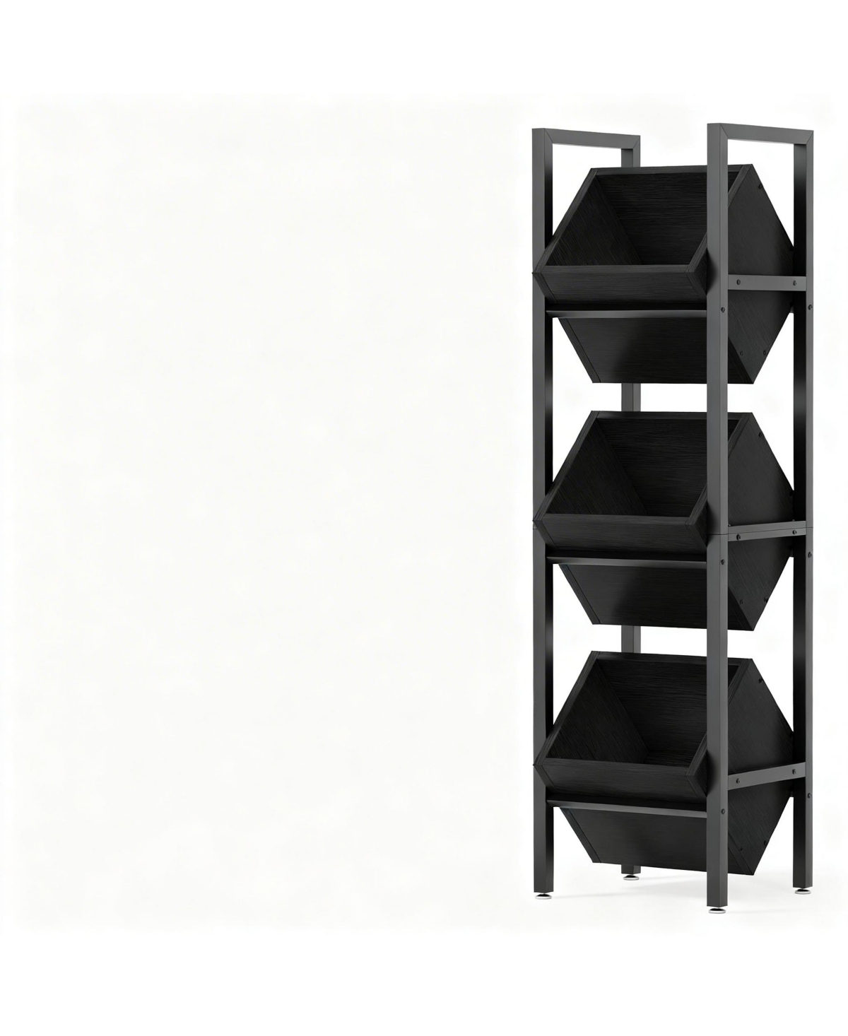 Click here for Yigii 3-Tier Basket Stand Wooden Storage shelf Kit... prices