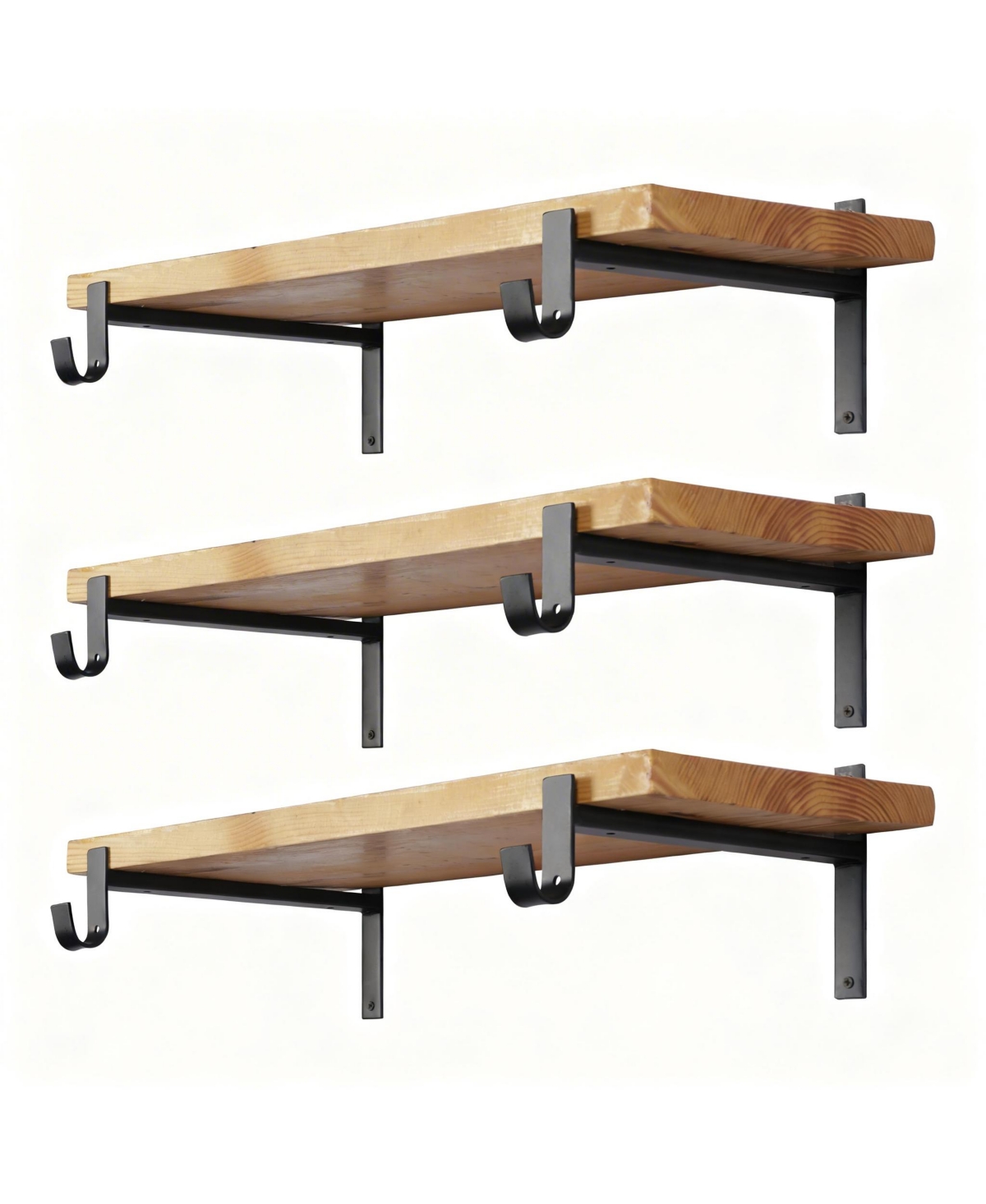 Click here for Yigii Closet Rod Bracket Shelf With Hook Wall Moun... prices