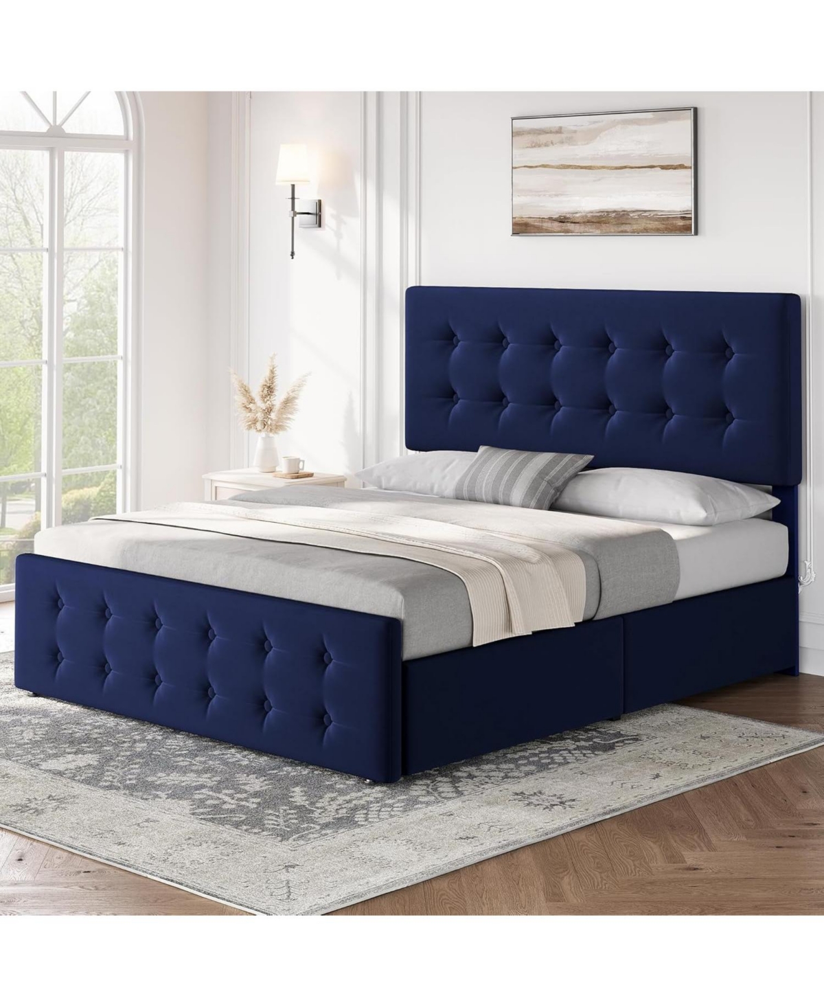 Click here for gaomon Full Bed Frame with Adjustable Headboard &... prices