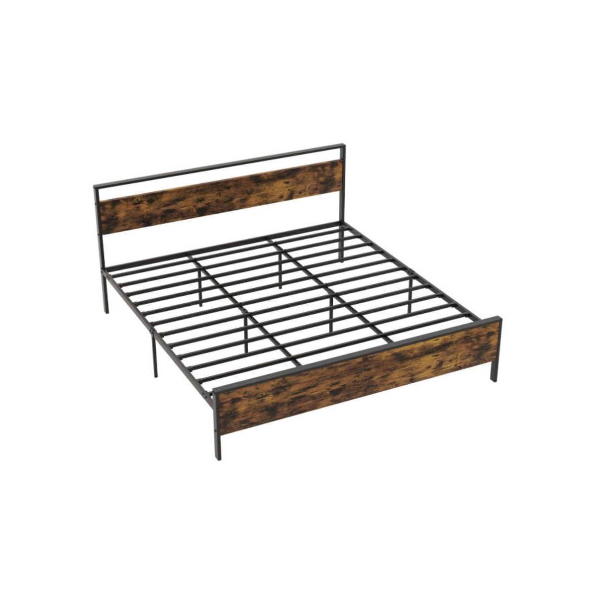 Click here for Gouun Metal Bed Frame Industrial Platform Bed with... prices