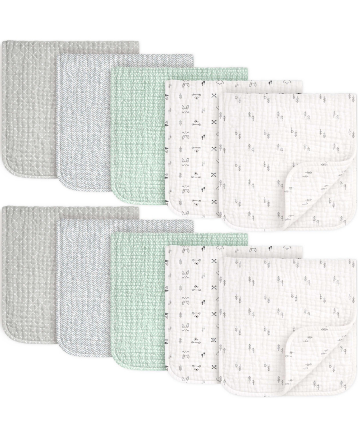 Click here for KeaBabies Kids 10-Pack Lyra Muslin Burp Cloths Bab... prices
