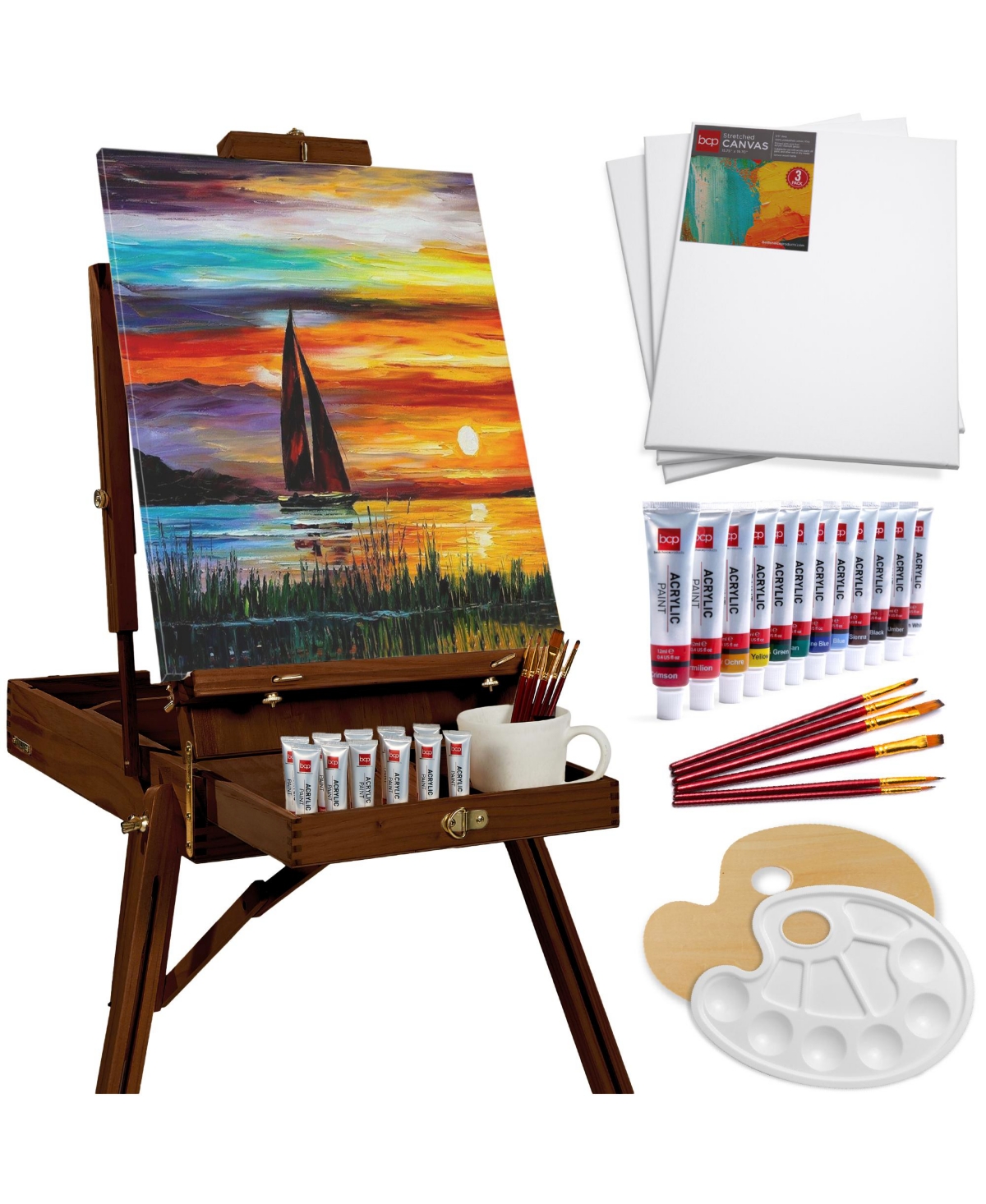 Click here for Best Choice Products French Easel  32pc Beginners... prices