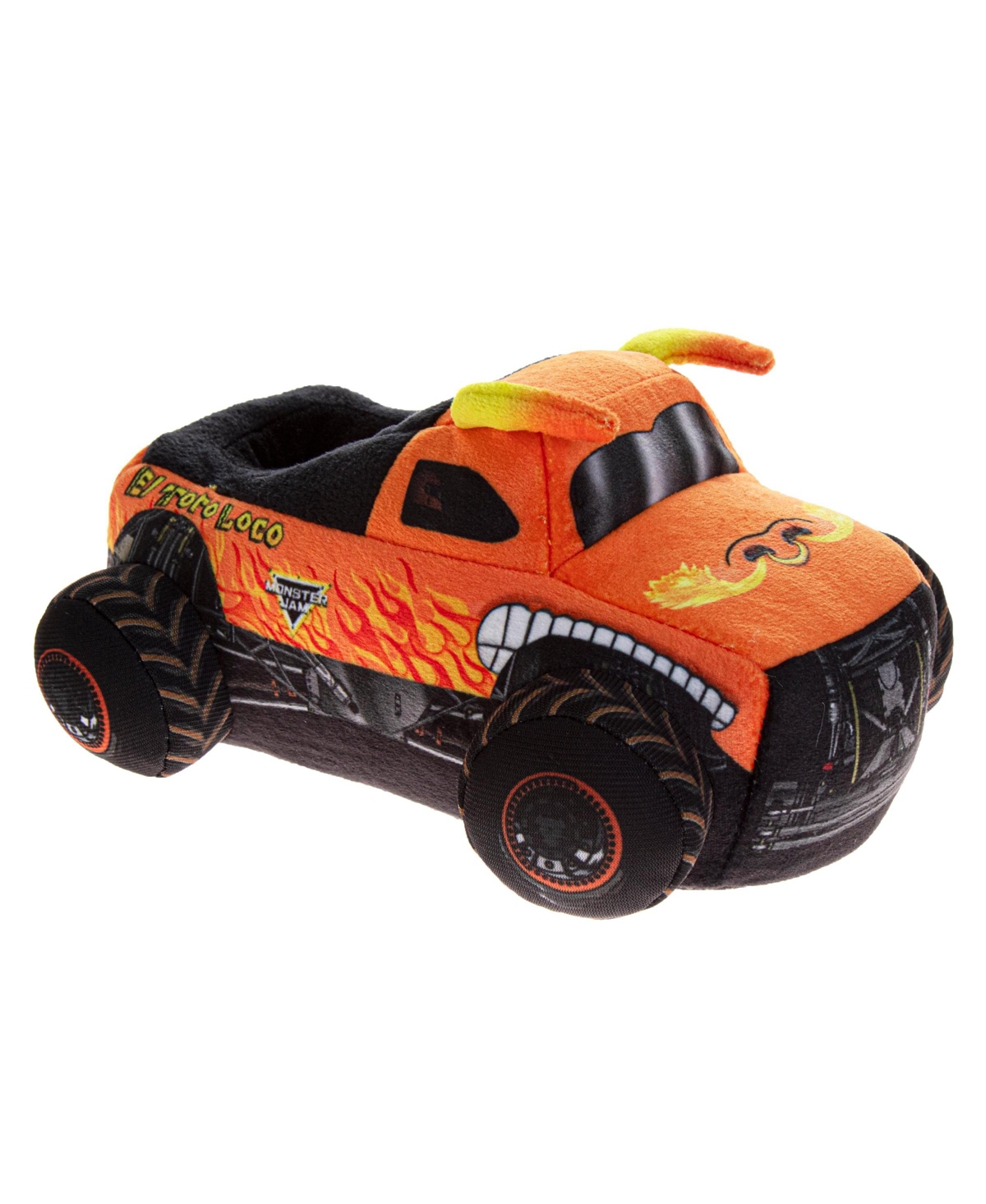 Click here for Monster Jam Toddler 3D Plush Slippers - Orange prices