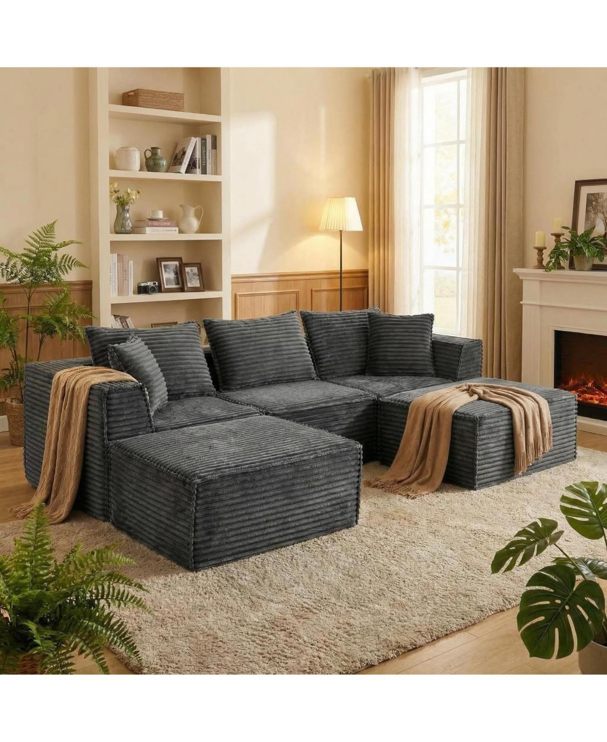 Click here for gaomon 107" Cloud Sectional Sofa  U-Shaped Mo... prices