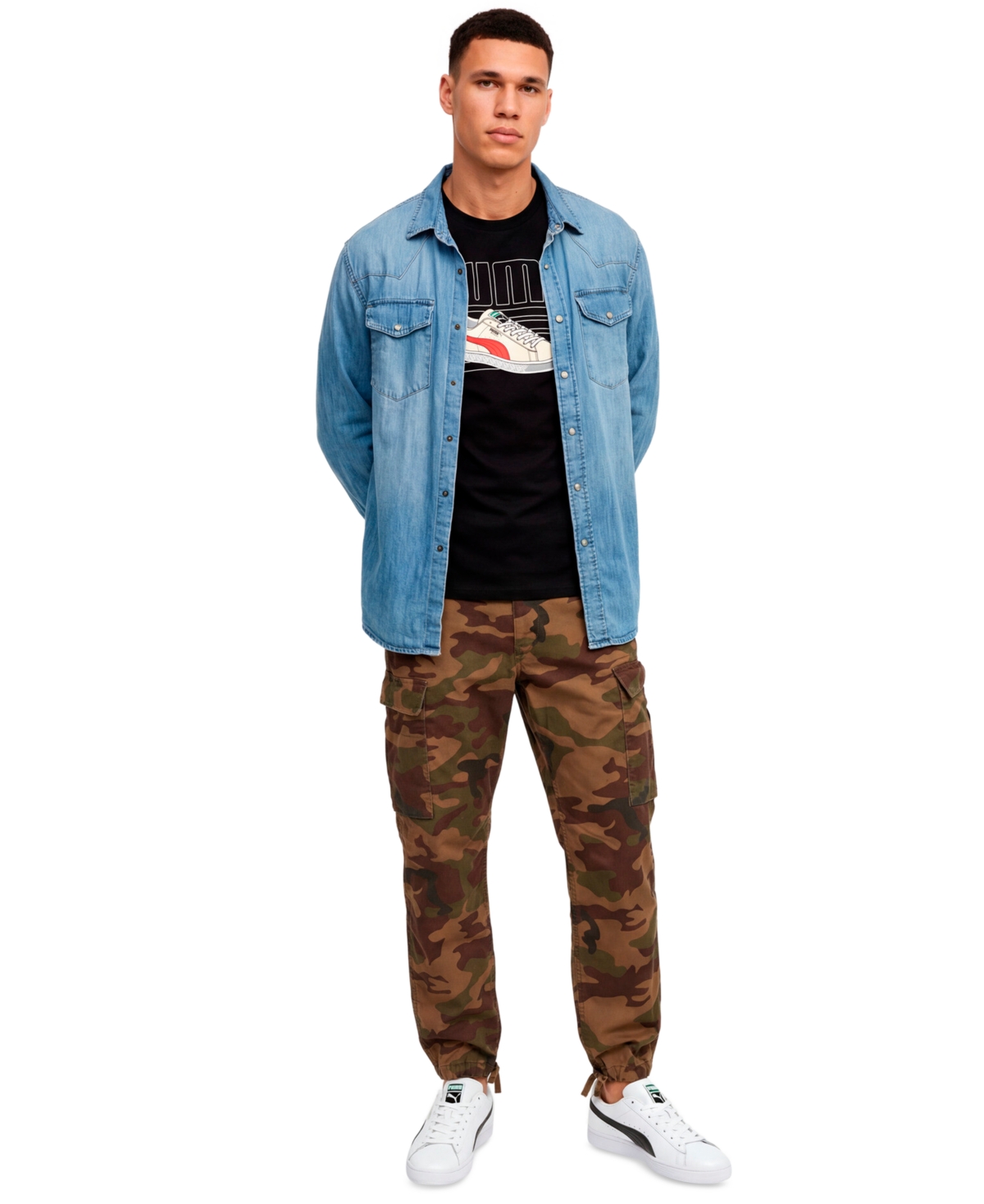 Click here for Puma Mens Sneaker Graphic T-Shirt - Puma Black prices