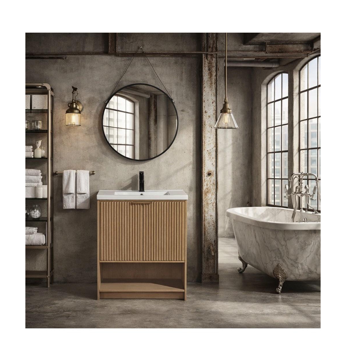 Click here for Ari Bath Diego 30" Bathroom Vanity Oak - Oak prices