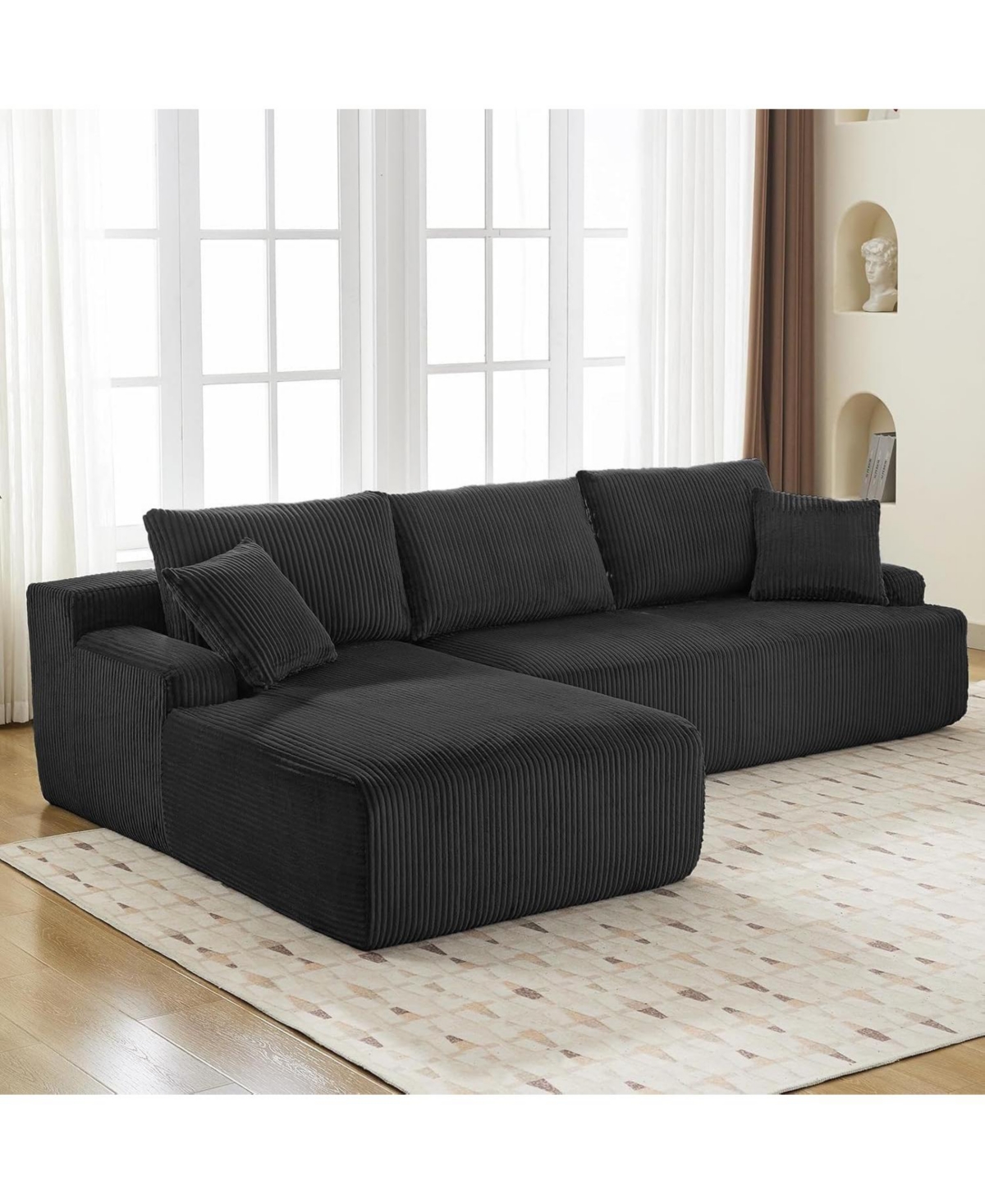 Click here for Gaomon Comfy Fluffy Corduroy L-Shaped Cloud Sectio... prices