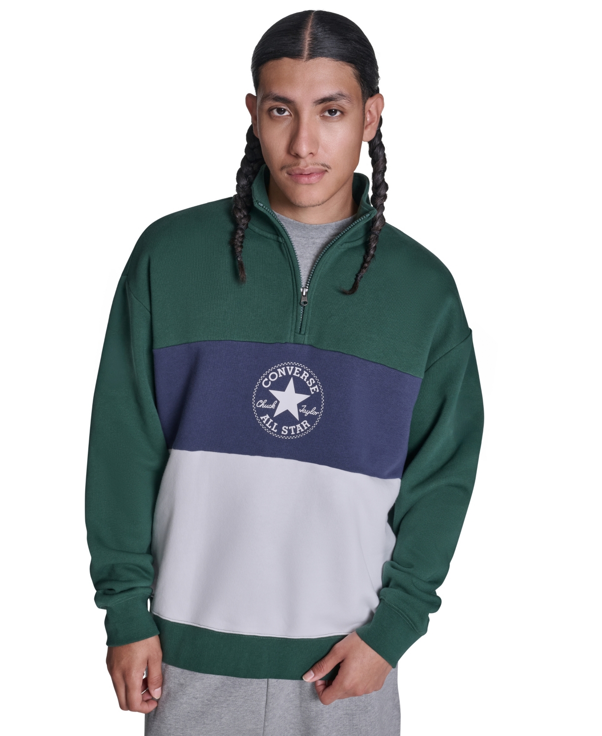 Click here for Converse Mens Regular-Fit Collared Neck Sweatshirt... prices