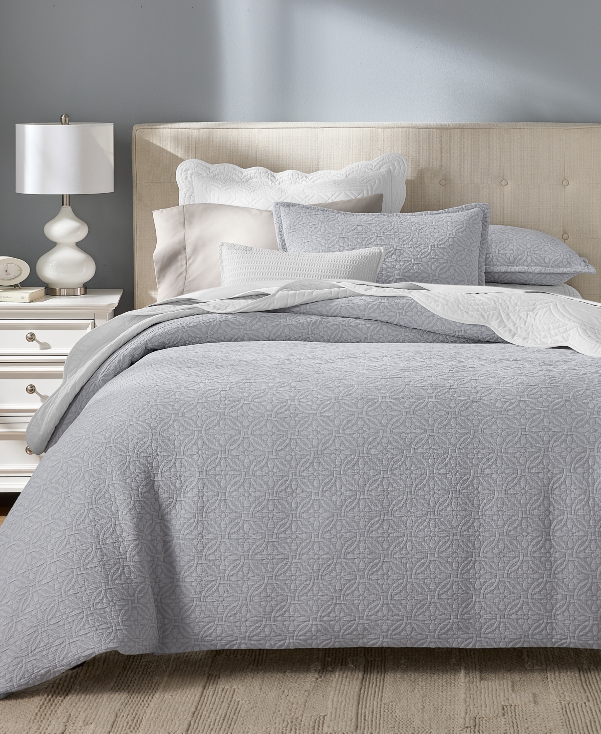 Click here for Charter Club Lattice Medallion 3-Pc. Comforter Set... prices