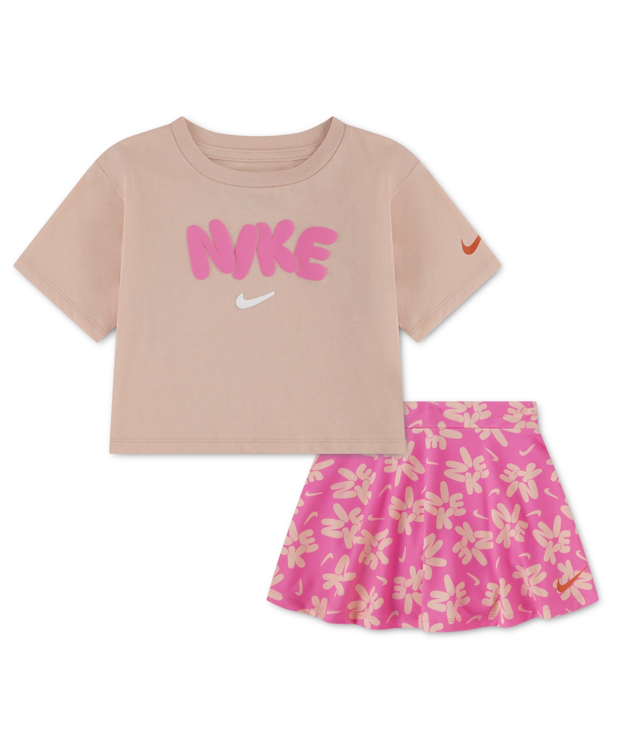 Click here for Nike Girls 2T-4T Short-Sleeve T-Shirt and Skort  2... prices