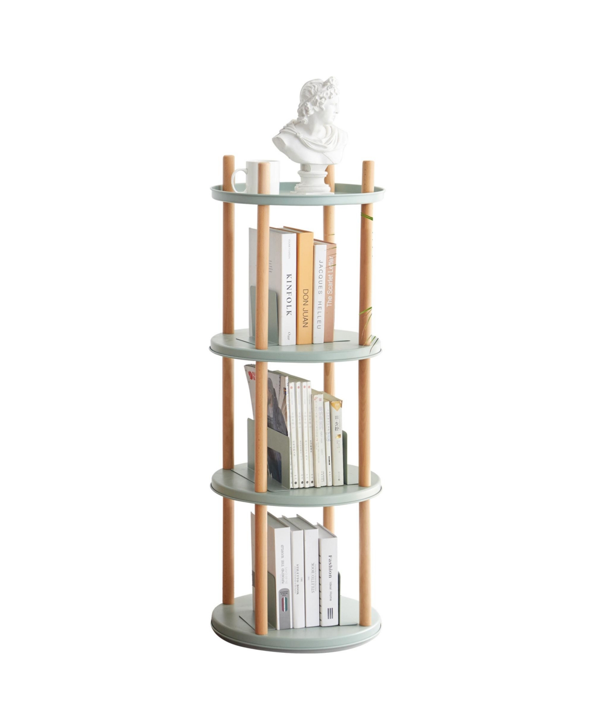 Click here for Rainsken Rotating Bookshelf Tower  4 Tier Corner B... prices