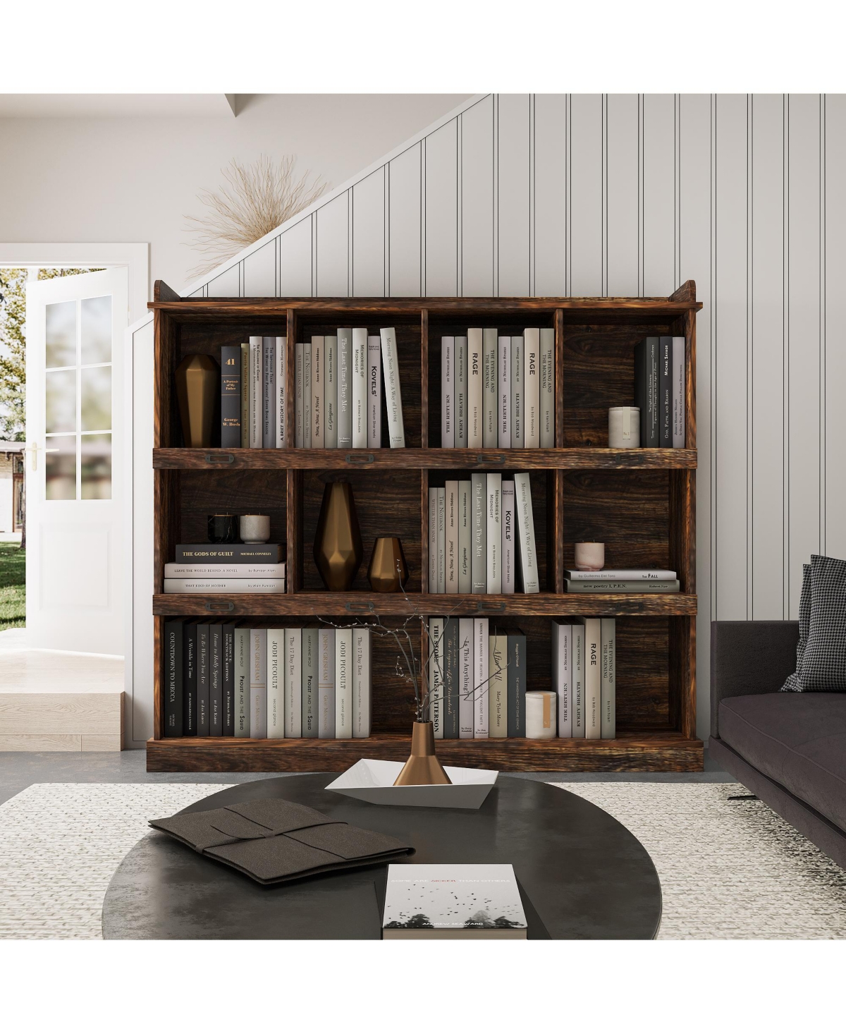 Click here for Rainsken 3-Tier Open Wood Bookshelf  10 Cube Stora... prices