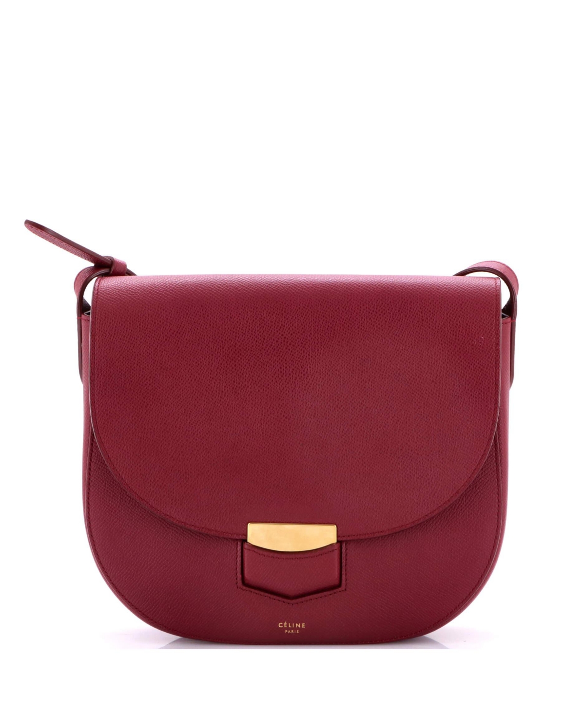 Click here for Pre-Owned Celine Medium Trotteur Crossbody Bag Gra... prices