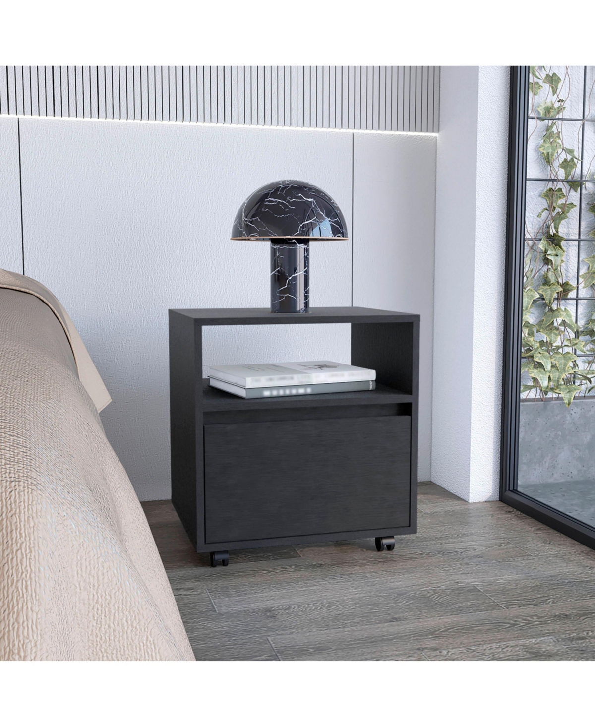 Click here for Flynama Durable Versatile Nightstand with 1 Drawer... prices