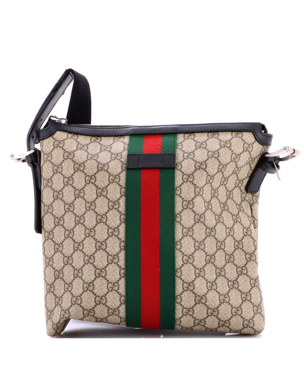 Click here for Pre-Owned Gucci Medium Web Messenger Bag Gg Coated... prices