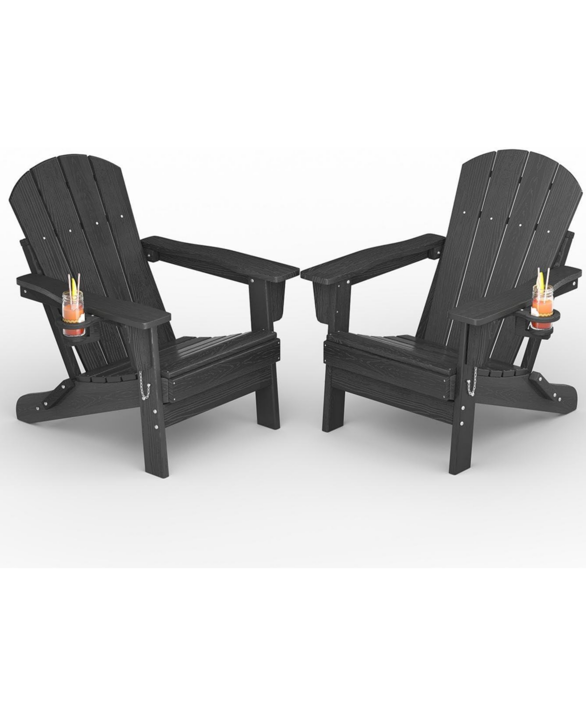 Click here for gaomon Folding Adirondack Chair Set of 2  All-Weat... prices