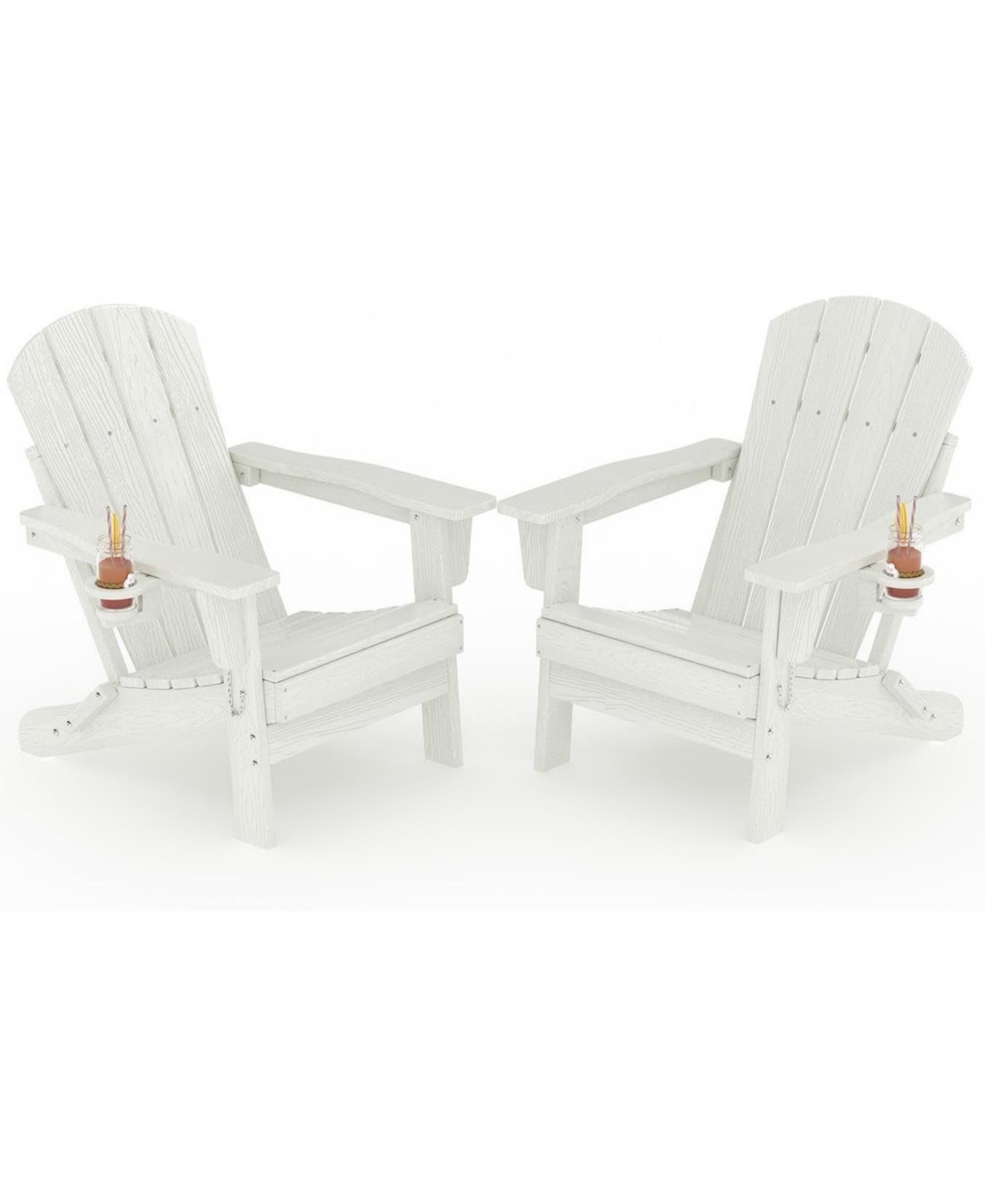 Click here for gaomon Folding Adirondack Chair Set of 2  All-Weat... prices