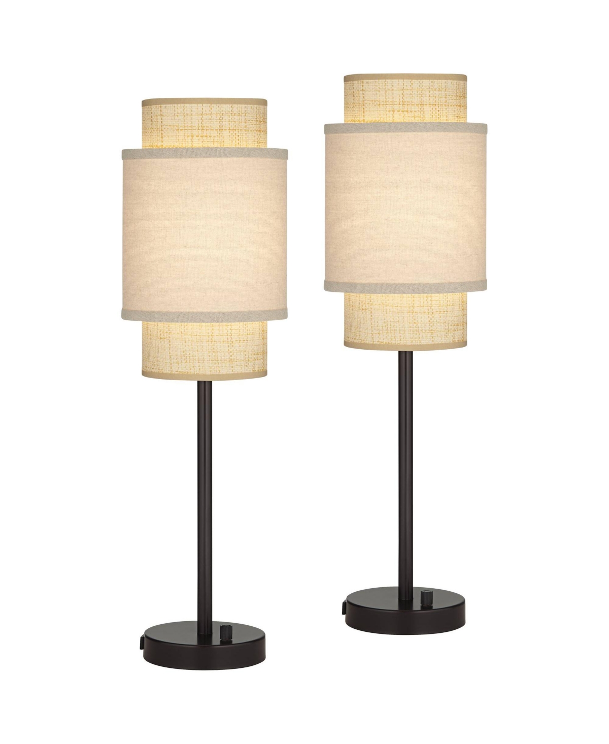 Click here for 360 Lighting Tull 27 Tall Modern Table Lamps Set o... prices