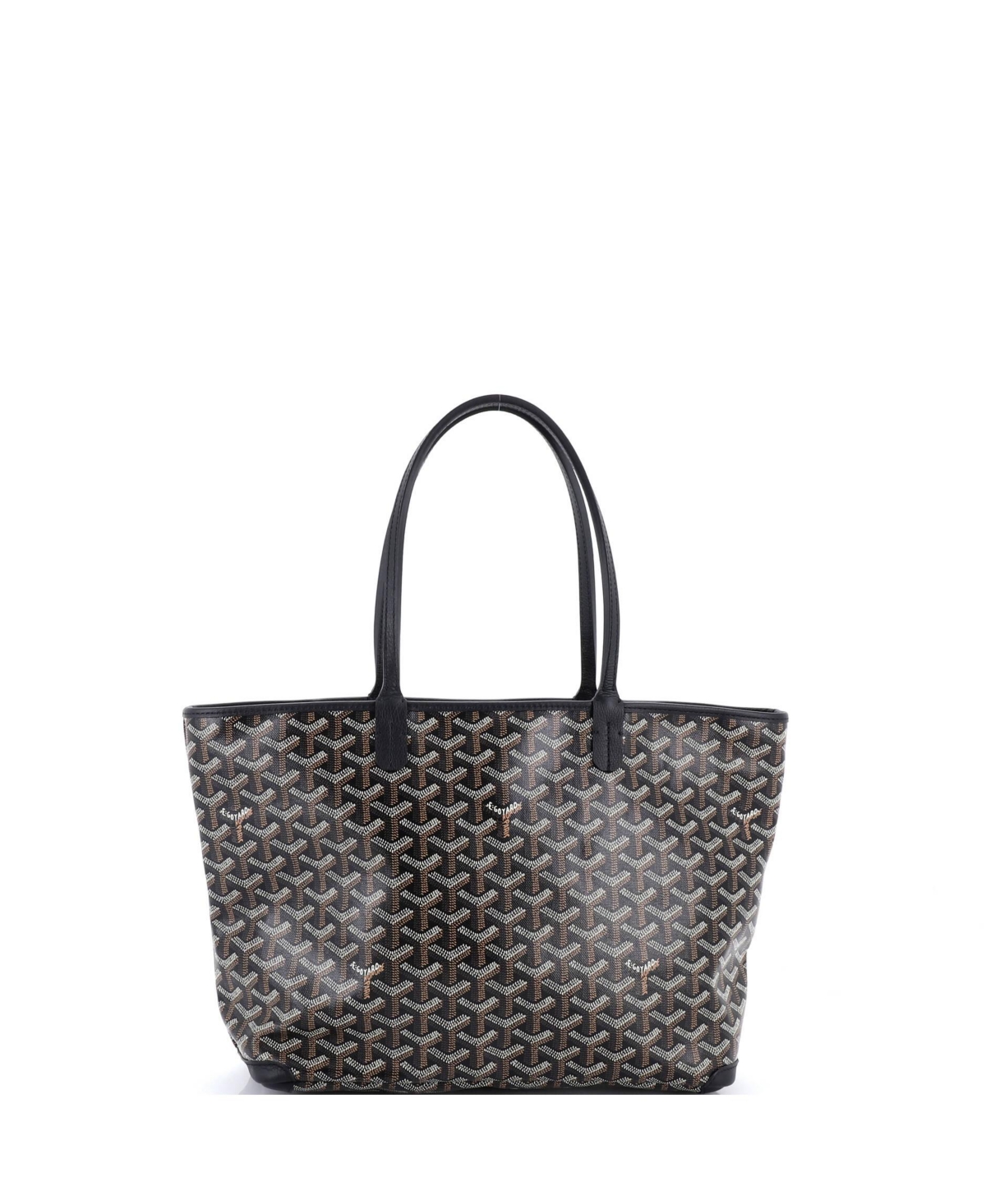 Click here for Pre-Owned Goyard Pm Artois Tote Coated Canvas - Bl... prices