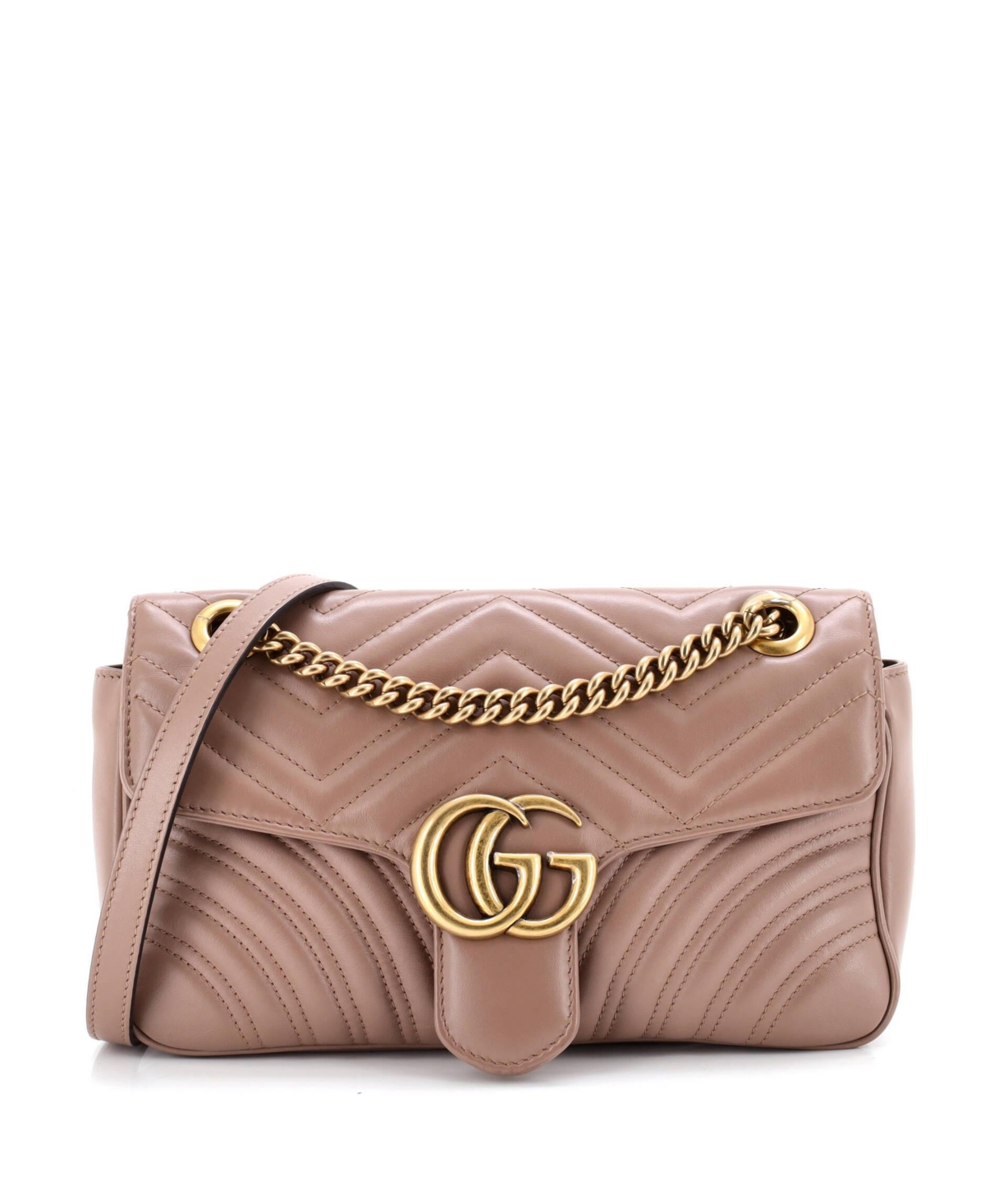 Click here for Pre-Owned Gucci Medium Gg Marmont Flap Bag Matelas... prices