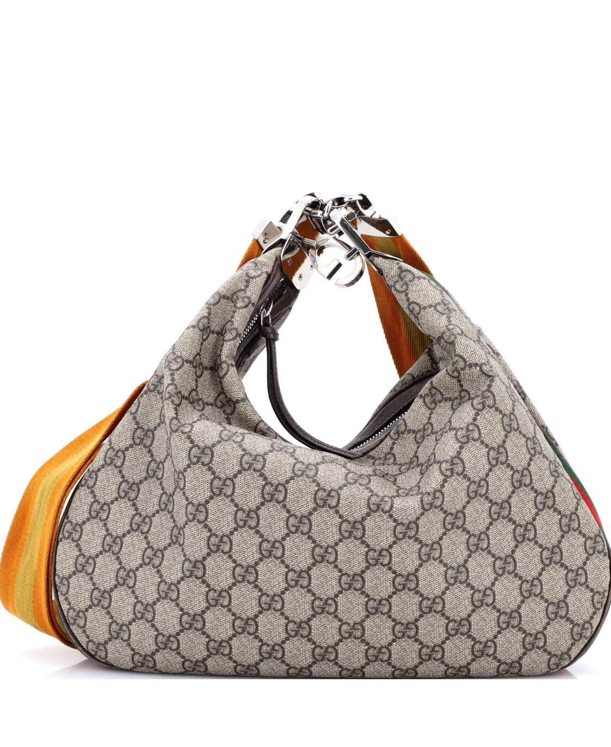 Click here for Pre-Owned Gucci Medium Attache Shoulder Bag Gg Coa... prices
