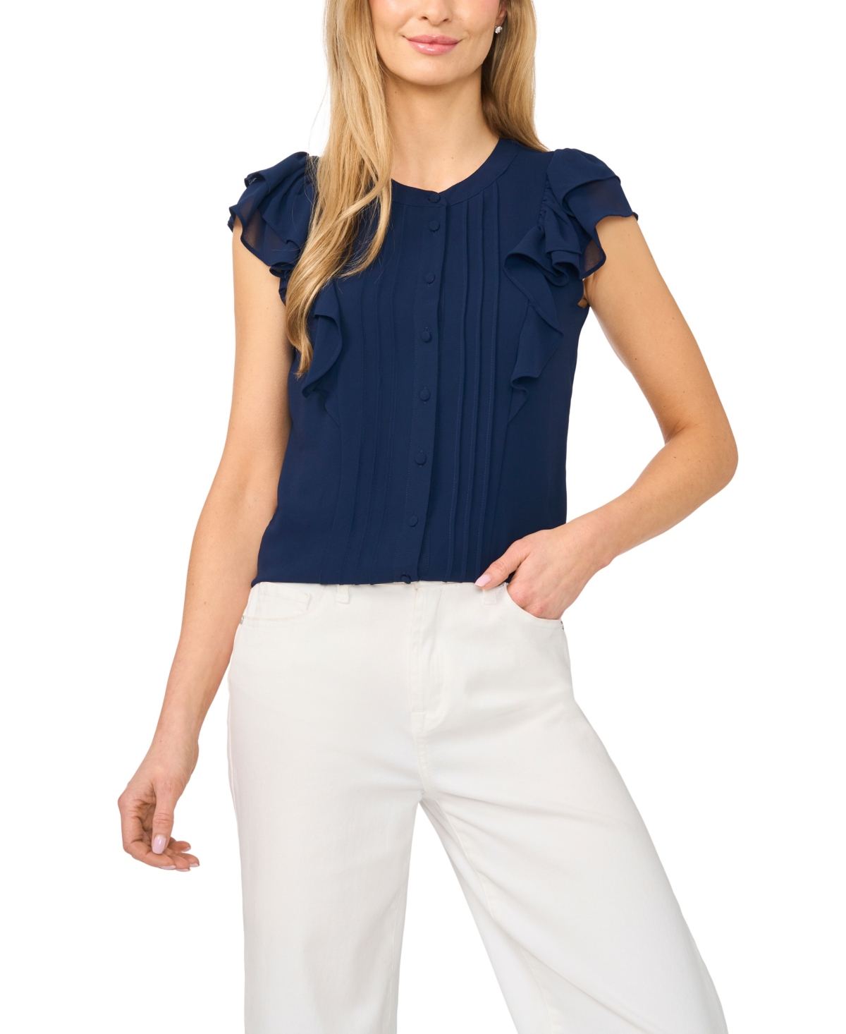 Click here for CeCe Womens Short-Sleeve Crew Neck Top - Classic N... prices