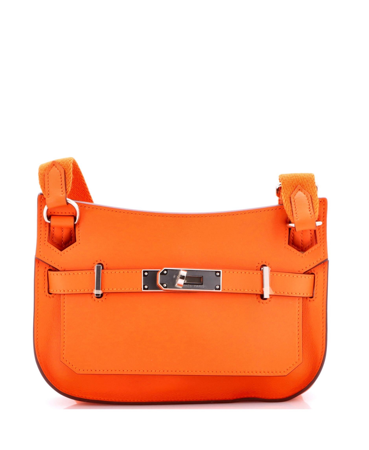 Click here for Pre-Owned HERMES Mini Jypsiere Bag Swift - Orange prices