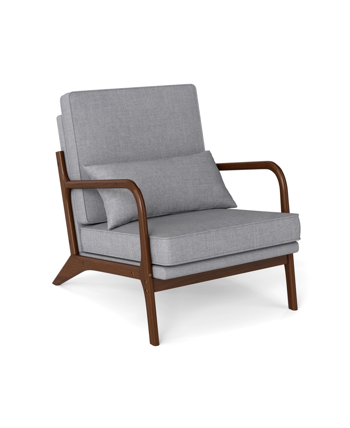 Click here for Sugift Modern Accent Chair with Wood Armrests and... prices