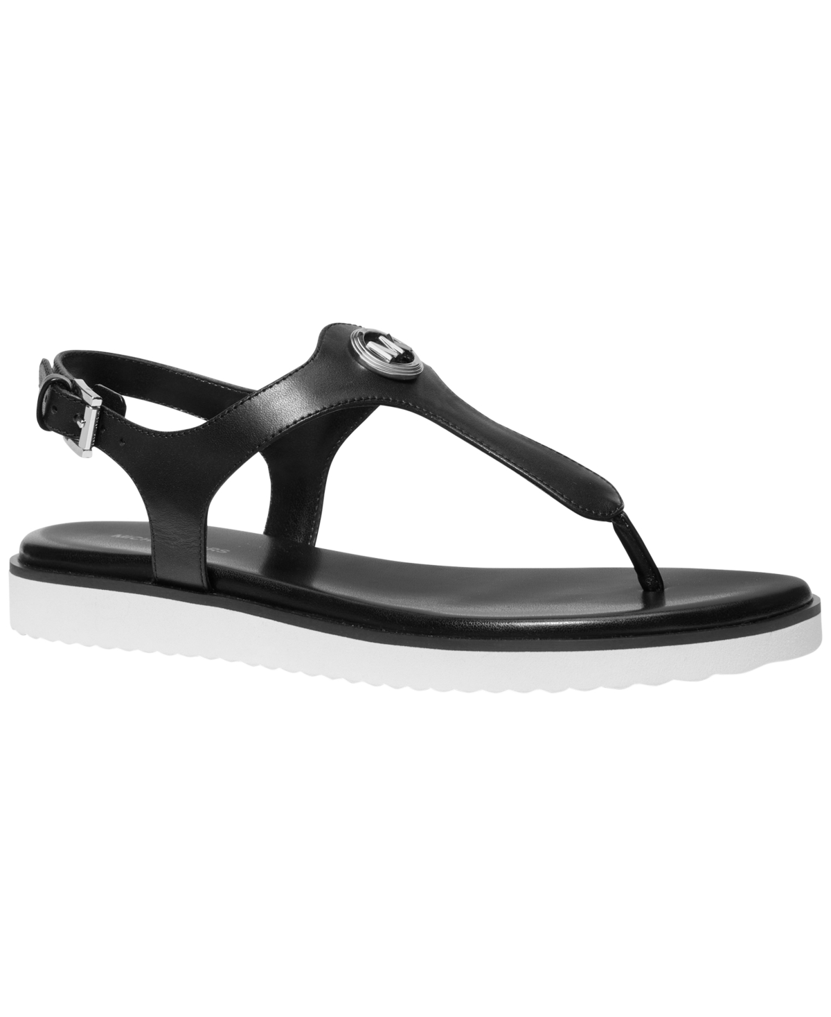 Click here for Michael Kors Womens Val Thong Round Toe Flat Sanda... prices