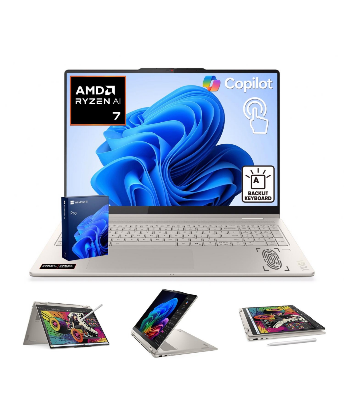 Click here for Lenovo Yoga 7 16" 2-in-1 Laptop Amd Ryzen Ai... prices