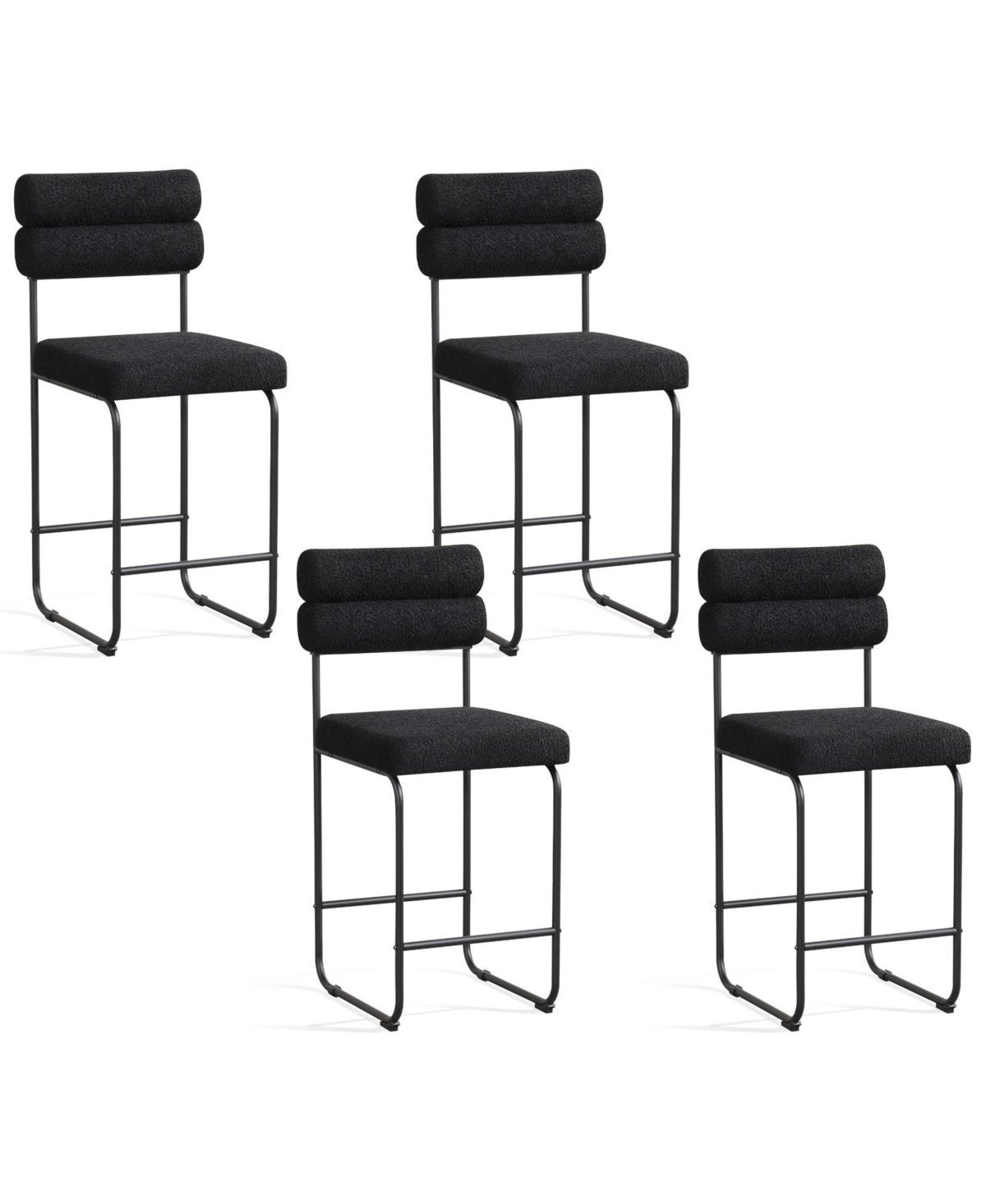 Click here for Gymax Set of 4 Counter Height Bar Stools 26 Counte... prices