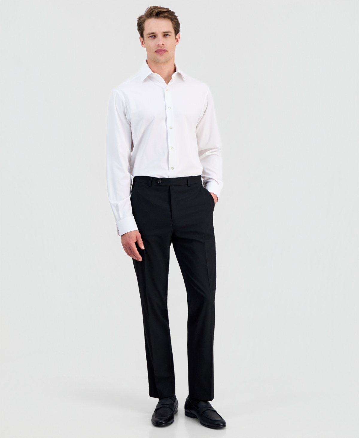 Click here for Alfani Mens Slim-Fit Stretch Solid Suit Pants  Cre... prices