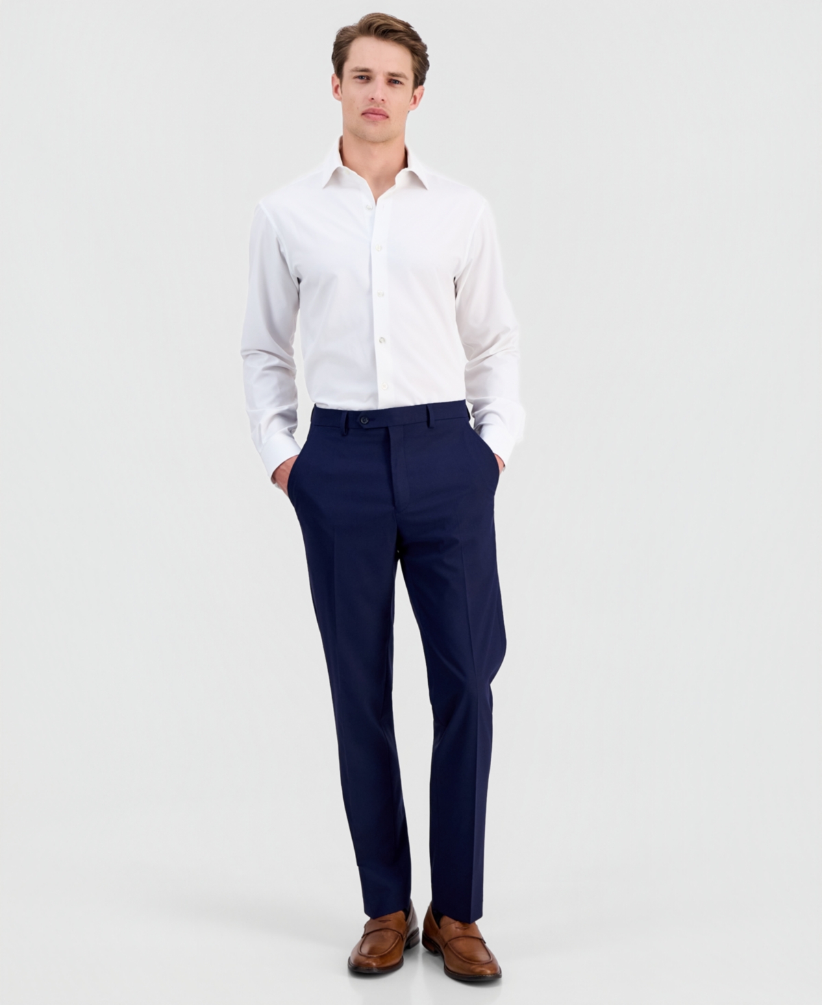 Click here for Alfani Mens Slim-Fit Stretch Solid Suit Pants  Cre... prices