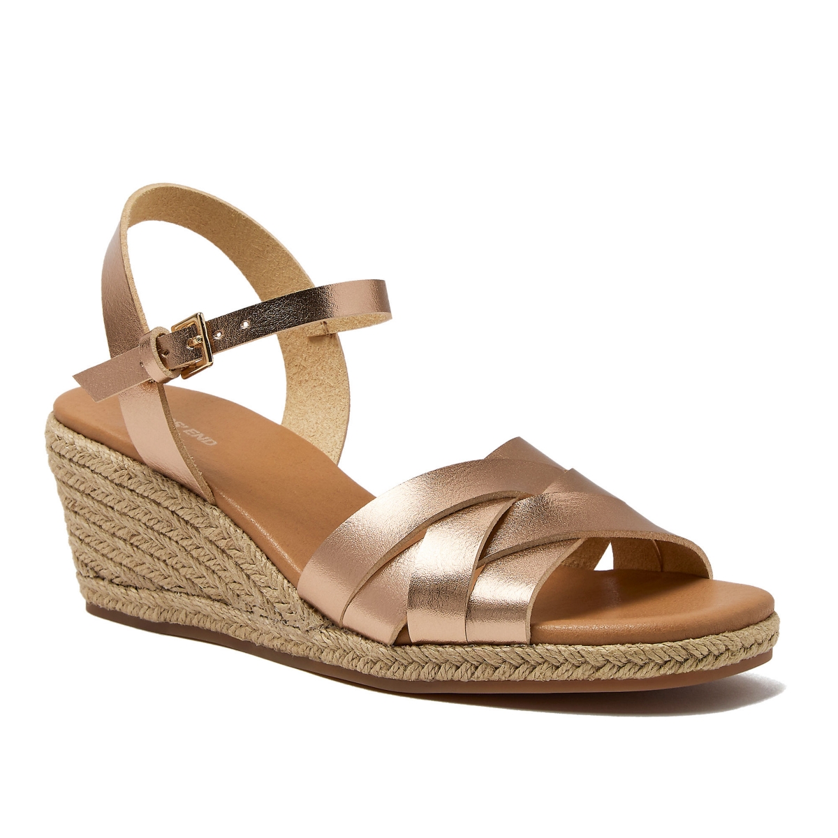 Click here for Lands End Womens Espadrille Wedge Sandals - Rose g... prices