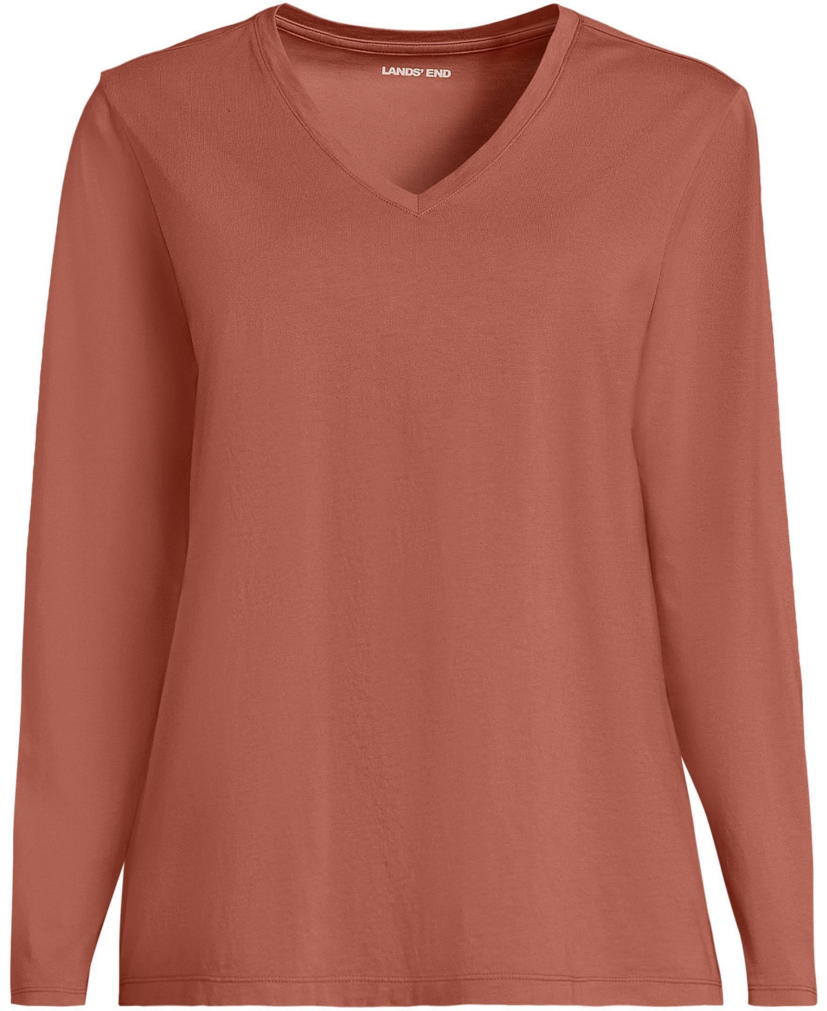 Click here for Lands End Plus Size Relaxed Supima Cotton Long Sle... prices