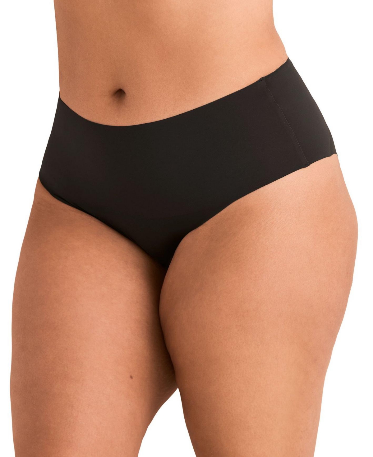 Click here for Adore Me Plus Size Trista High Cut Panty - Black prices