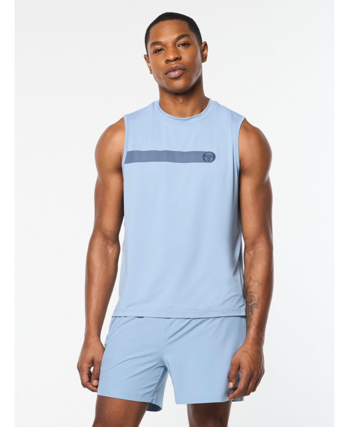 Click here for Sergio Tacchini Mens Elio Performance Tank - Faded... prices
