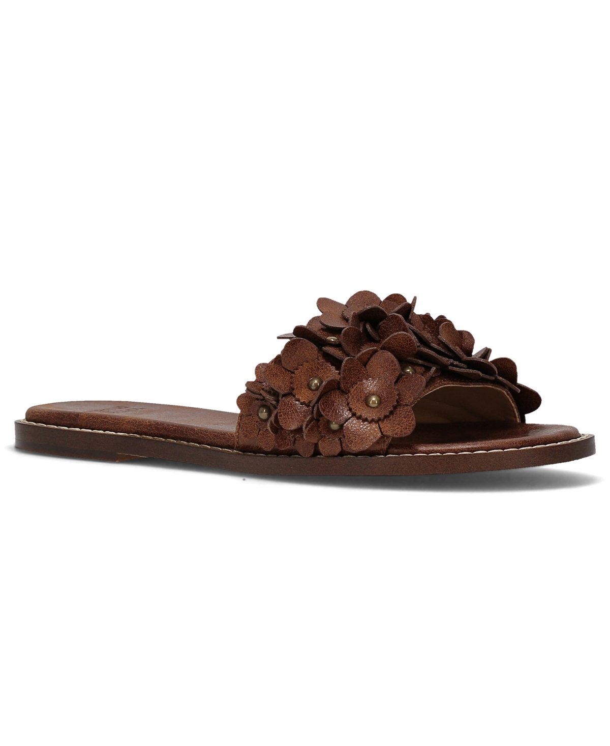 Click here for Frye and Co. Womens Bucky Flower Slide Sandals - A... prices