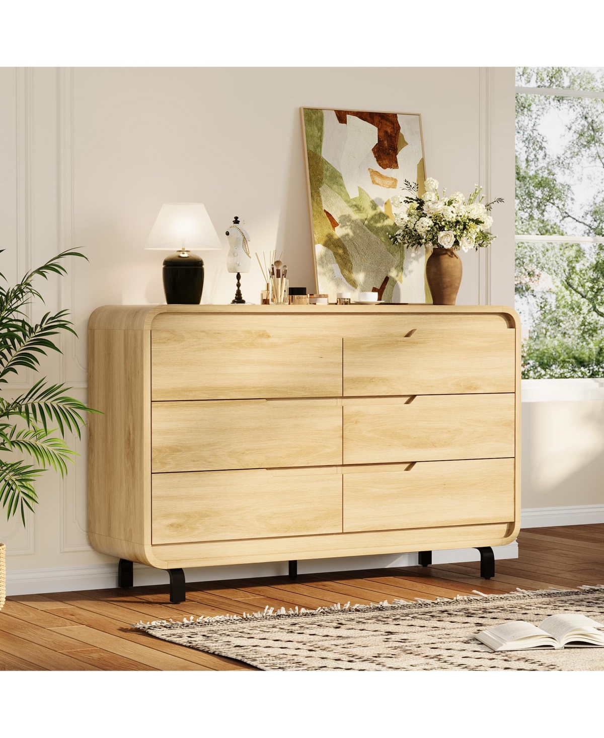 Click here for gaomon 6 Drawers Dresser for Bedroom  47" Wid... prices