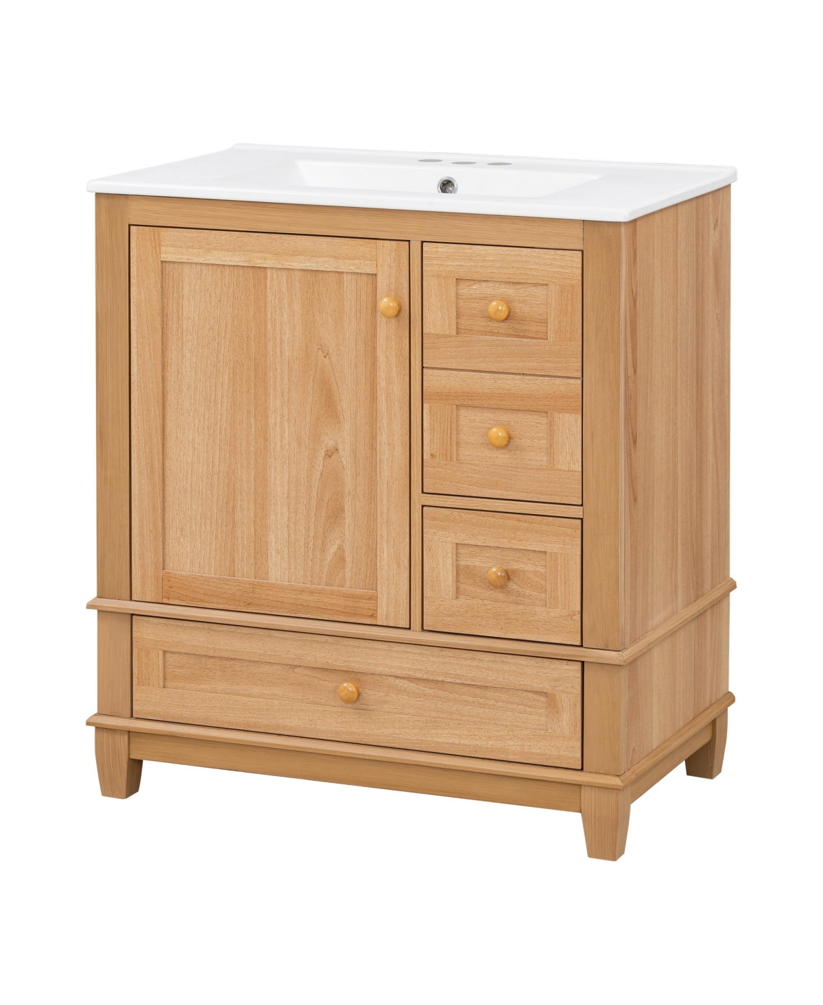 Click here for Busdays 30 Inch Natural Wood Color Bathroom Vanity... prices