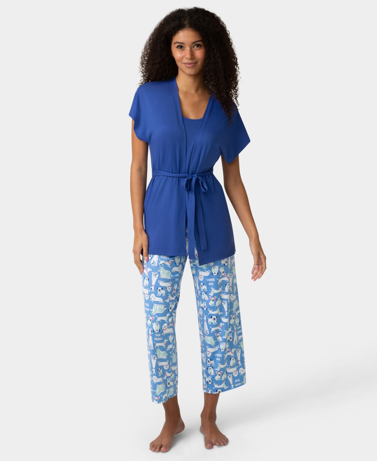 Click here for Hue Womens Mama Jama 3 Piece Pj Set - Deep Ultrama... prices