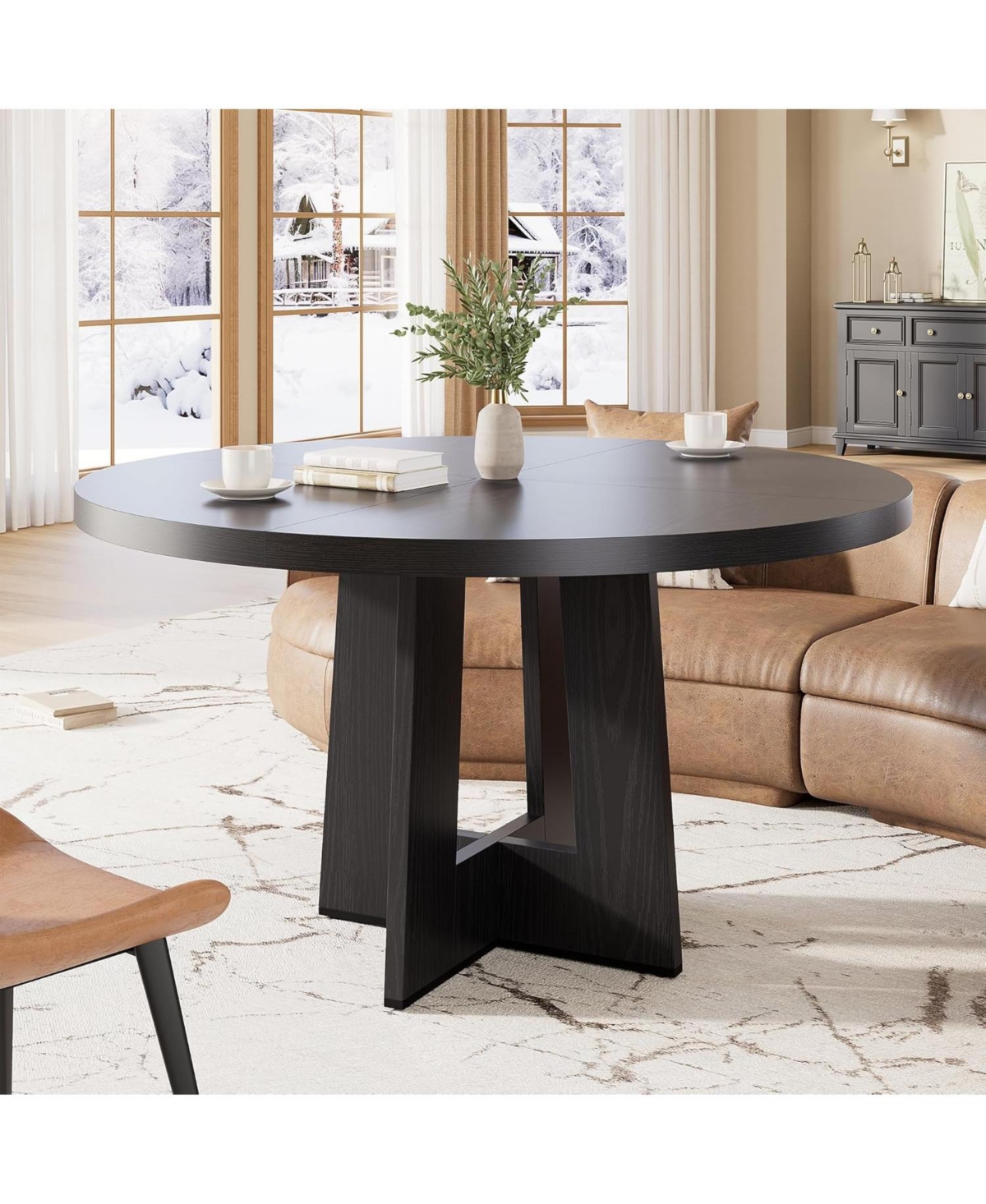 Click here for gaomon 47 Round Dining Table for 4 to 6 People  Sp... prices