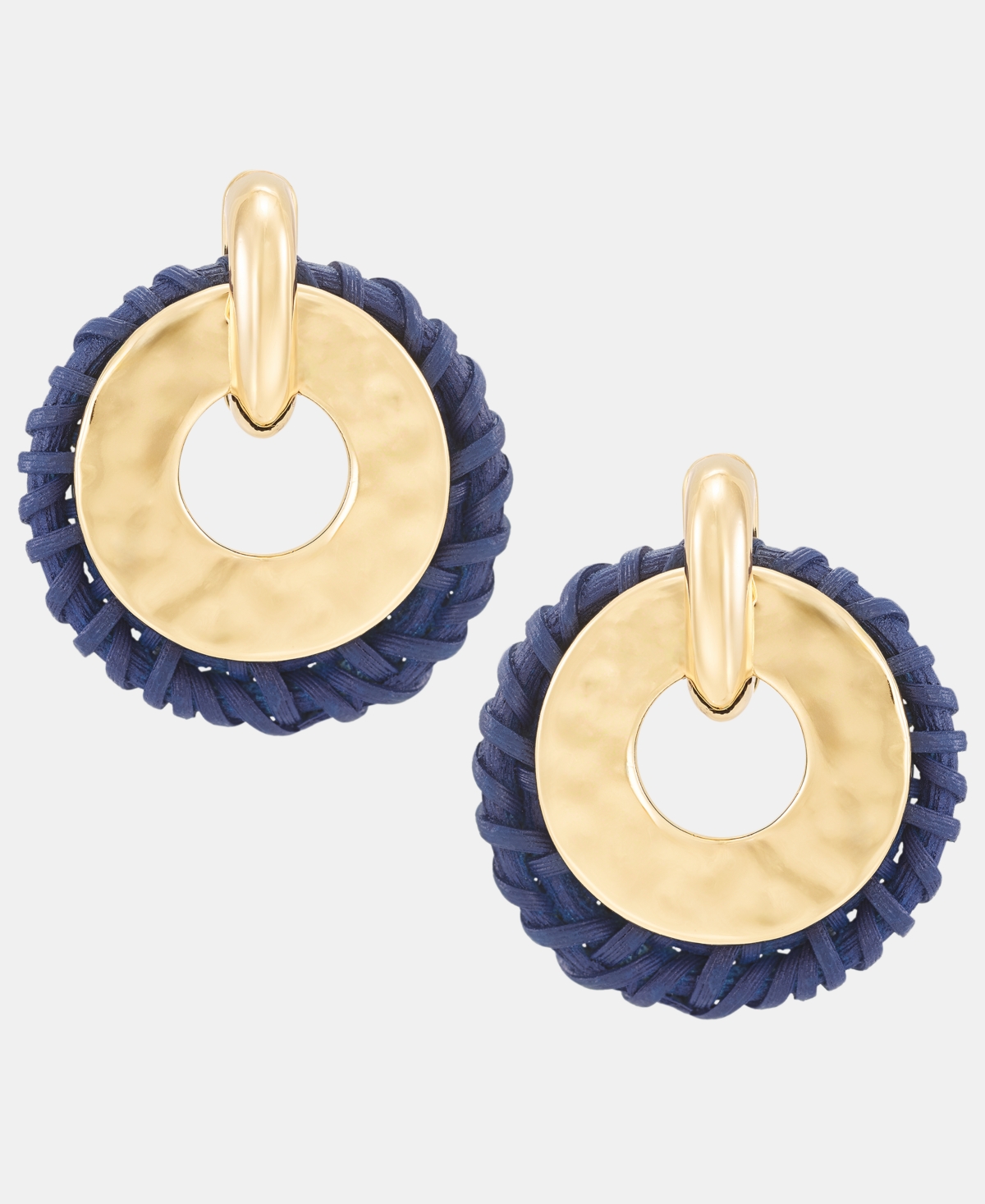 Click here for Style & Co Gold-Tone Braided Doorknocker Earrings... prices